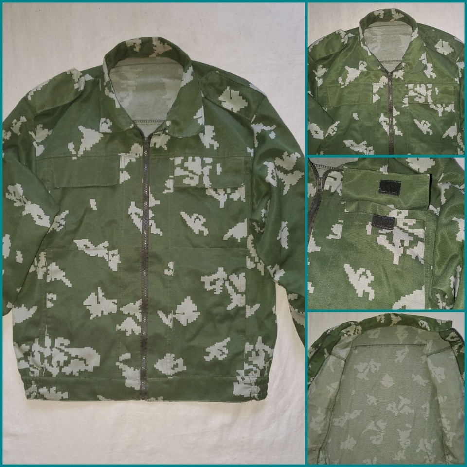 Russian Army camo jacket tunic uniform tactic soldier KGB birtch Border ...