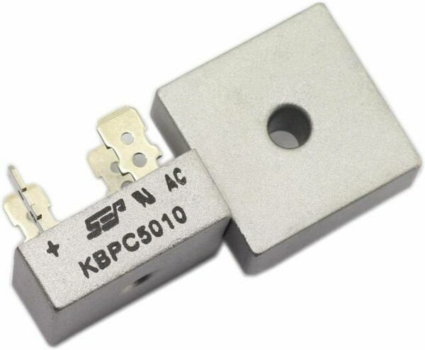 Envistia Mall 1000V Metal 4-Pin Bridge Rectifier, White - KBPC5010 for ...