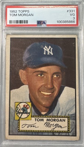 1952 Topps Tom Morgan # 331 PSA 3 VG | eBay