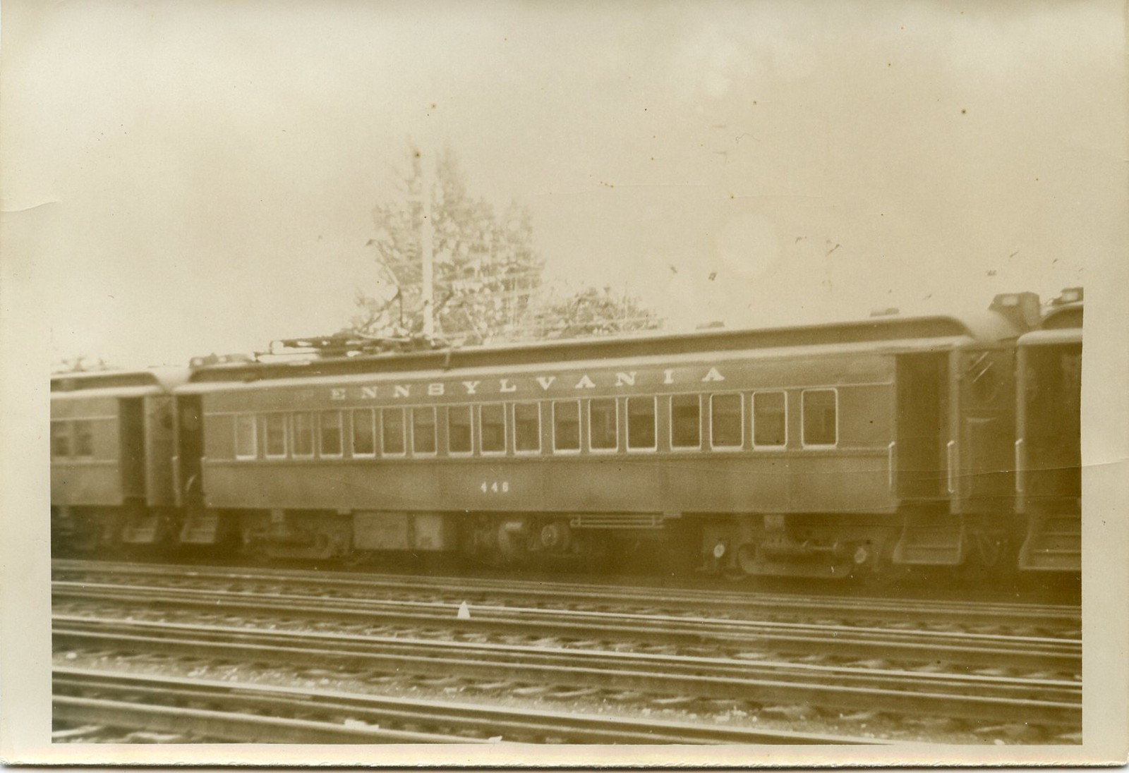 6D460 RP 1930/40s PENNSYLVANIA RAILROAD MP TYPE CAR #446 | eBay