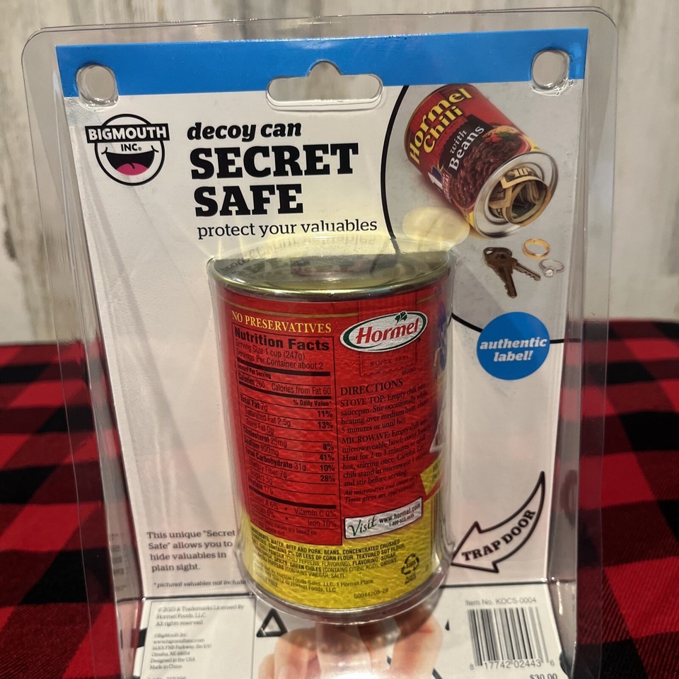 NEW BIGMOUTH INC. DECOY CAN SECRET SAFE - HORMEL CHILI with BEANS Stash ...