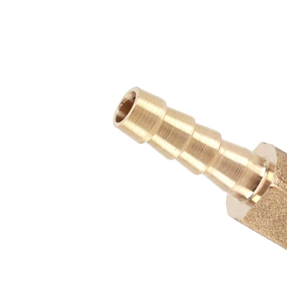 10-6mm Hose Barb Elbow 90 Degree Brass Pipe Fitting Gas Fuel Water Air ...