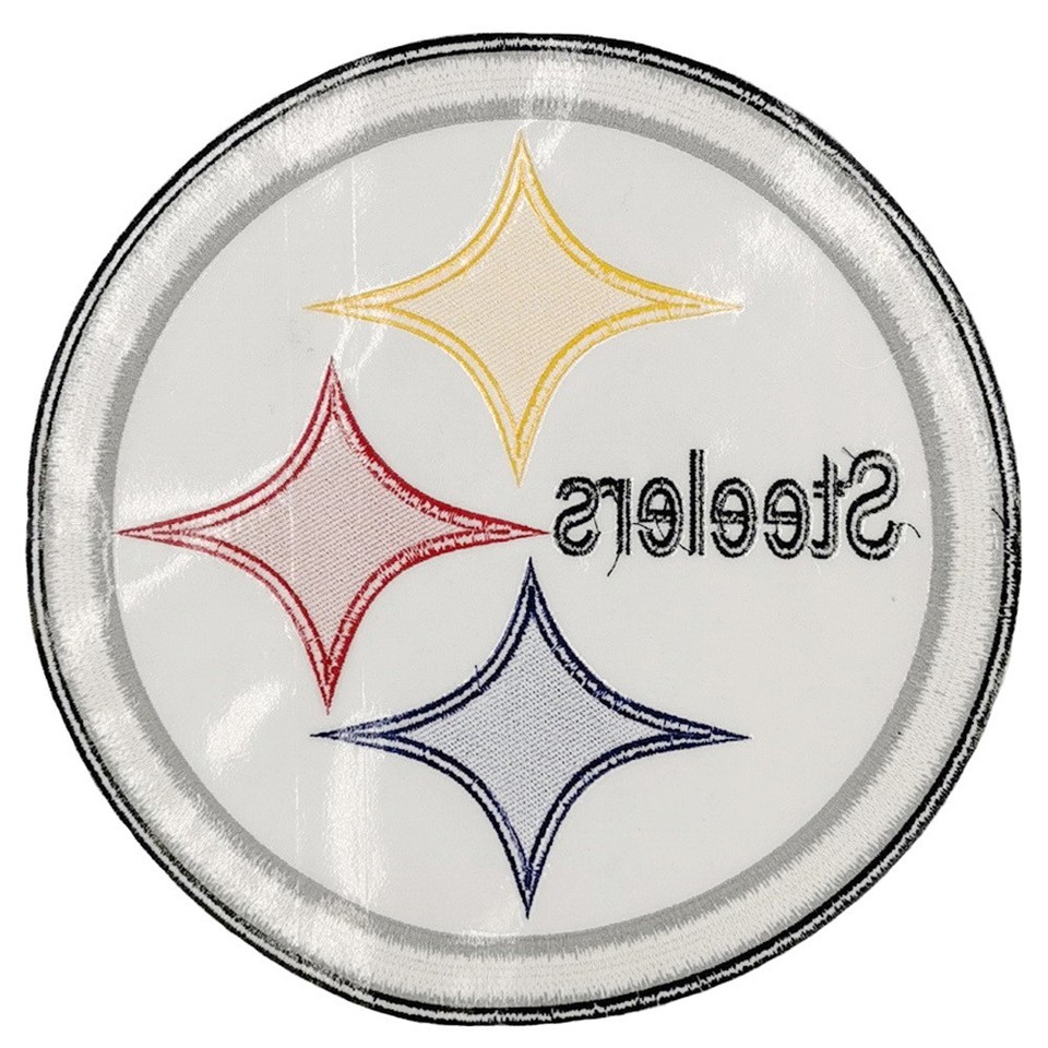 Pittsburgh Steelers Football Large Size 11.5 inch x 11.5 inch Sew Iron ...