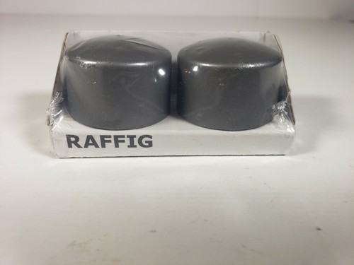 Ikea Raffig Finials 1 Pair Silver 002.199.37 Curtain Rod Screw End Caps ...