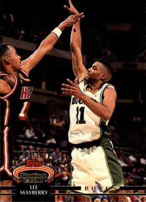 1992-93 Stadium Club Lee Mayberry Rookie Draft Pick Milwaukee Bucks ...
