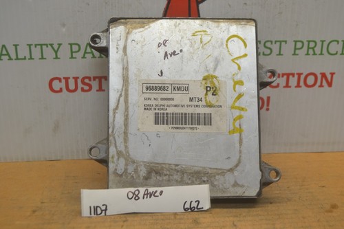 2008 Chevrolet Aveo Wave Engine Control Unit ECU 96889682 Module 662 ...