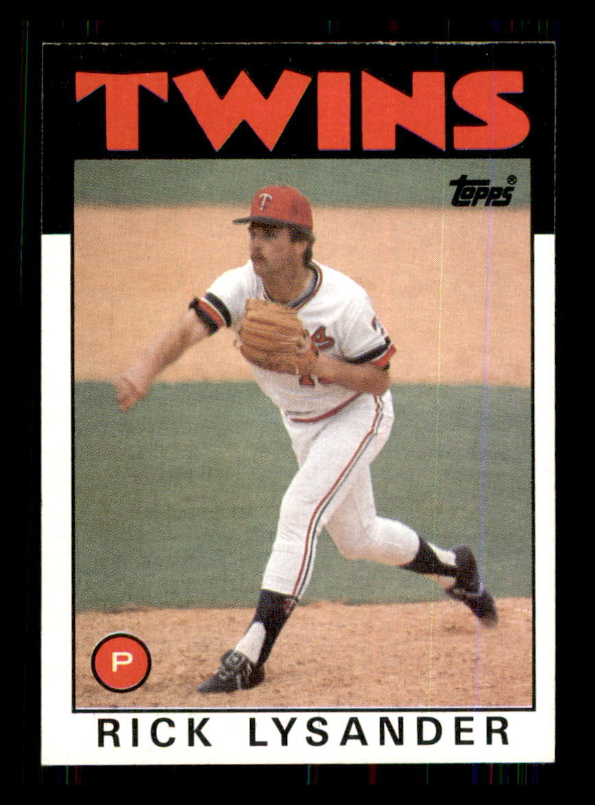 1986 BASEBALL 1986 Topps Rick Lysander Minnesota Twins #482 1 | eBay
