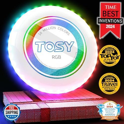 TOSY Flying Disc - 16 Million Color RGB or 36 LEDs, Extremely Bright ...