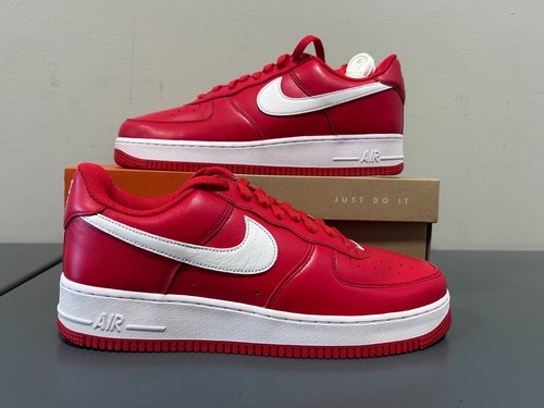 Nike Men's Air Force 1 University Red/White FD7039-600 New AF1 RED Size ...