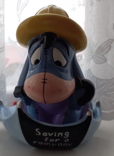disney eeyore saving for a rainy day money box | eBay