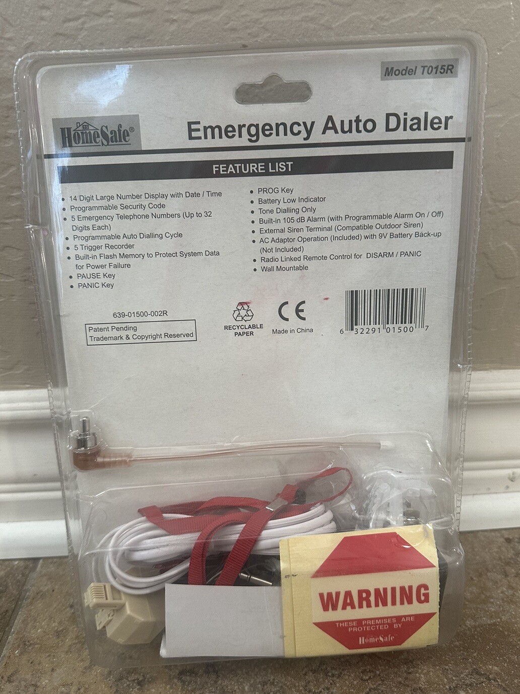 Home Safe Model: T015R Home Security System Emergency Calling Auto ...