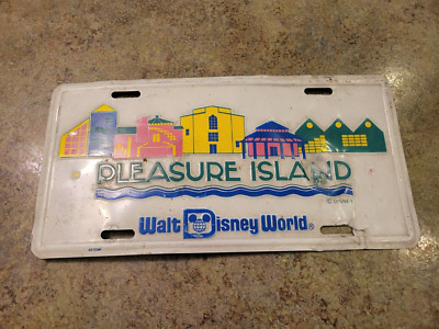 Vtg 1989 Discontinued Authentic License Plate Walt Disney World ...