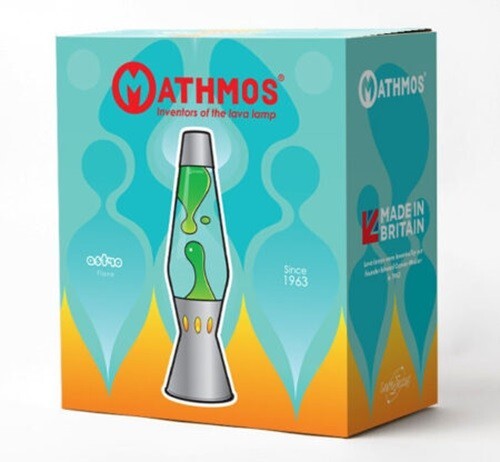 🙇 MATHMOS ASTRO FLAME CANDLE LAVA LAMP YELLOW LAVA CLEAR LIQUID WORLD ...
