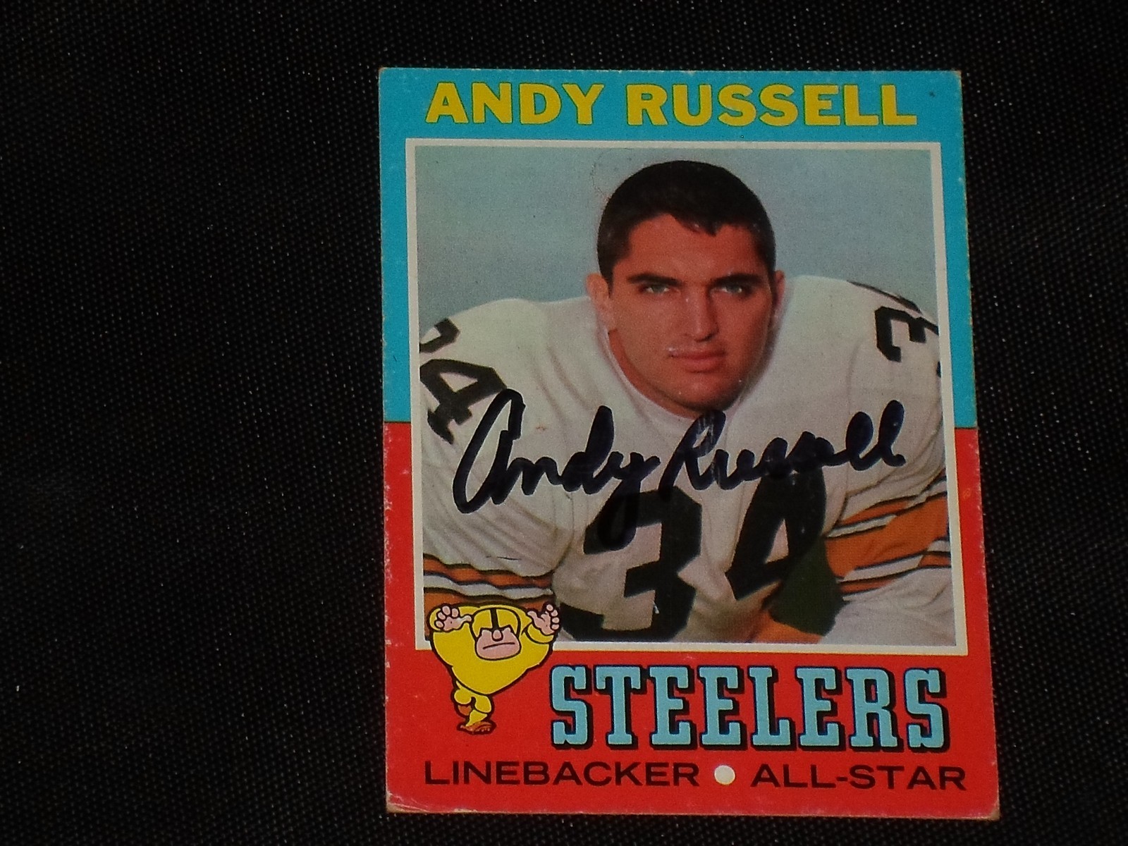 ANDY RUSSELL 1971 TOPPS SIGNED AUTOGRAPHED CARD #132 PITTSBURGH ...