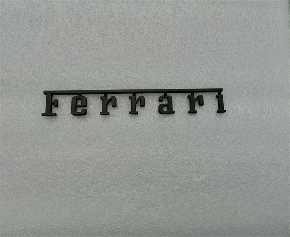 Ferrari F12 GTC4 812 Front & Rear Bumper Horse Badge Emblem Set Black ...