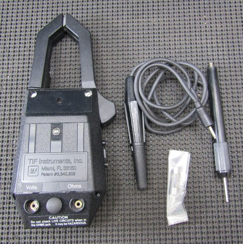 TIF INSTRUMENTS TIF1000 CLAMP-ON V OHM AMMETER 0-1000AMPS WITH CASE | eBay