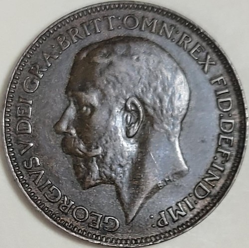 1 Farthing - United Kingdom - Great Britain - King George V - 1922 - F ...