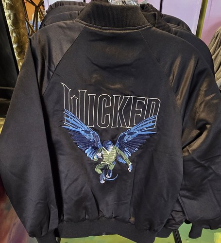 Universal Wicked for Good Purple Flying Monkey Bomber Jacket SMALL New ...