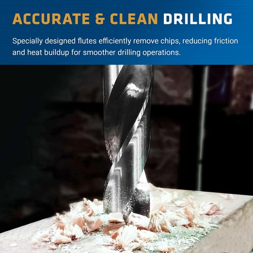 , 37280, 25 PC Set,HSS Brad Point,Drill Bit, Wood Boring Tools | eBay