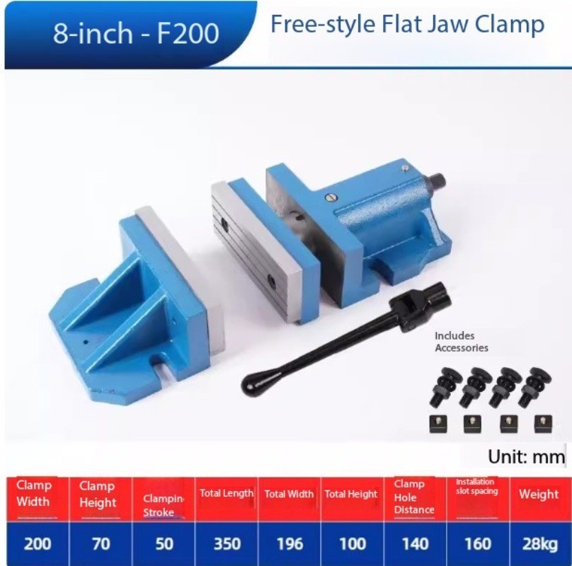 Large-Opening Milling Machine Free-Style Vise Split-Type Parallel Jaw ...