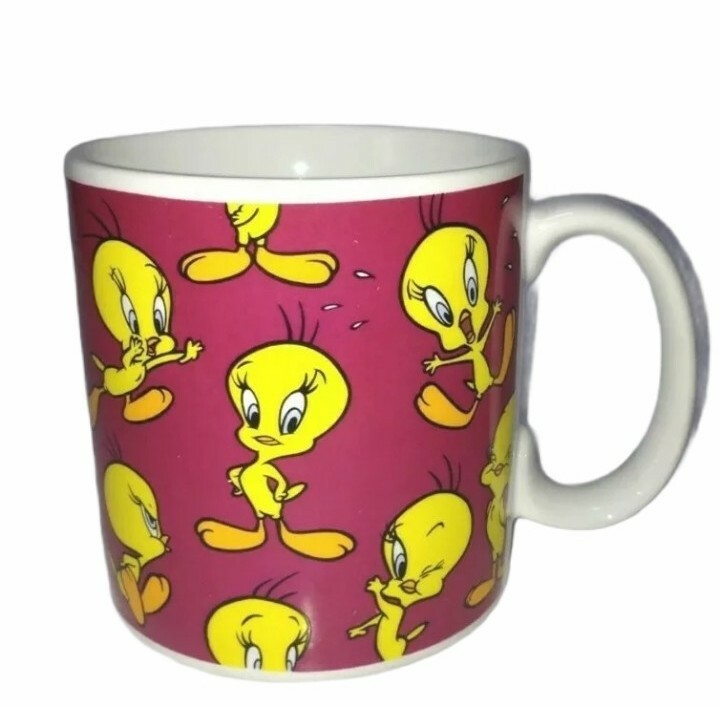 Tweety Bird Mug Coffee Cup Looney Tunes 1994 Warner Bros Applause Inc ...