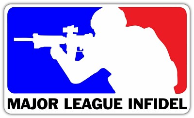 Major League Infidel MLI US Army Car Bumper Vinyl Sticker Decal 6"X3 ...