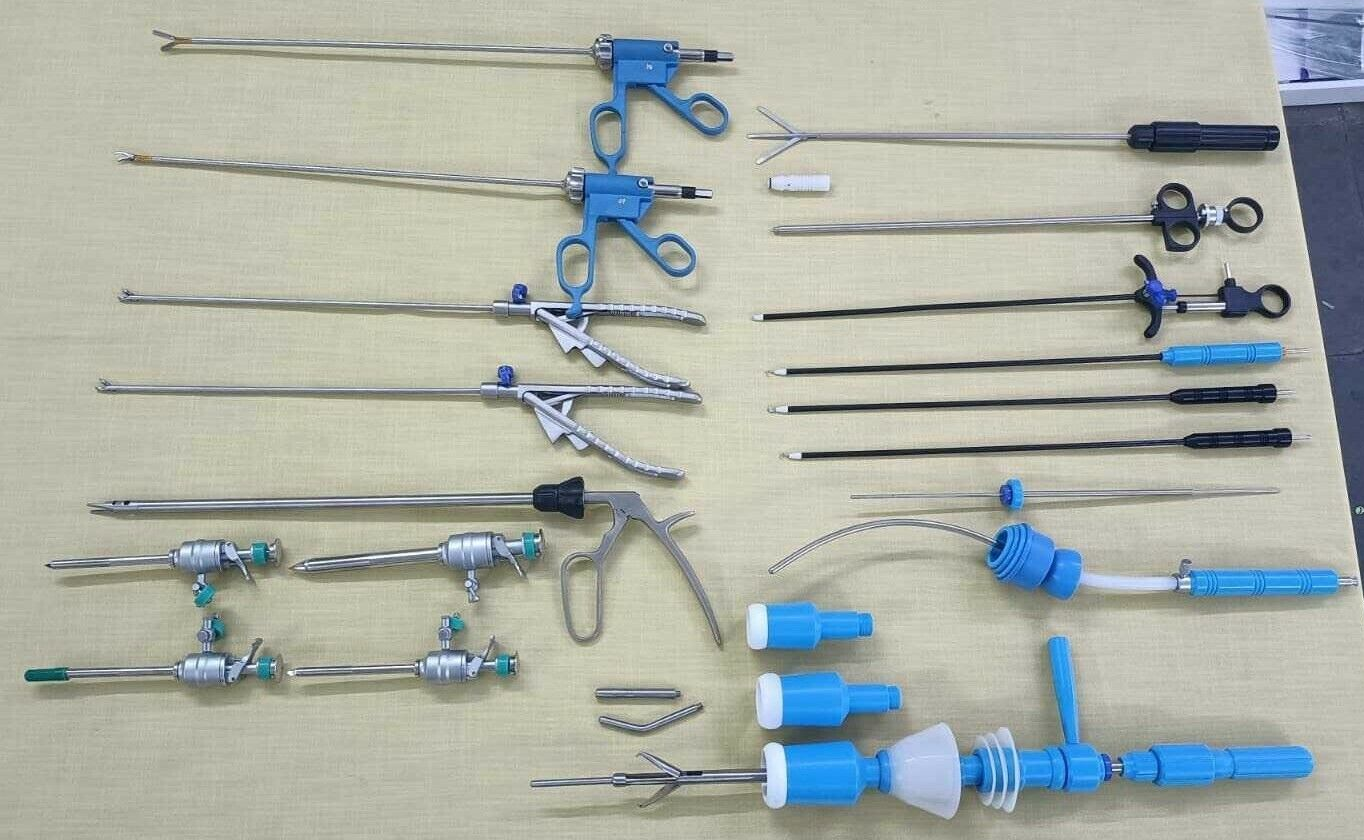 18pc Laparoscopic Gynecology Surgery Set 5mmx330mm Reusable Surgical ...