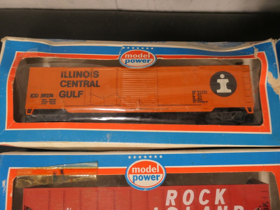 Model Power Ho Scale Lot Of 7 Train Cars | eBay