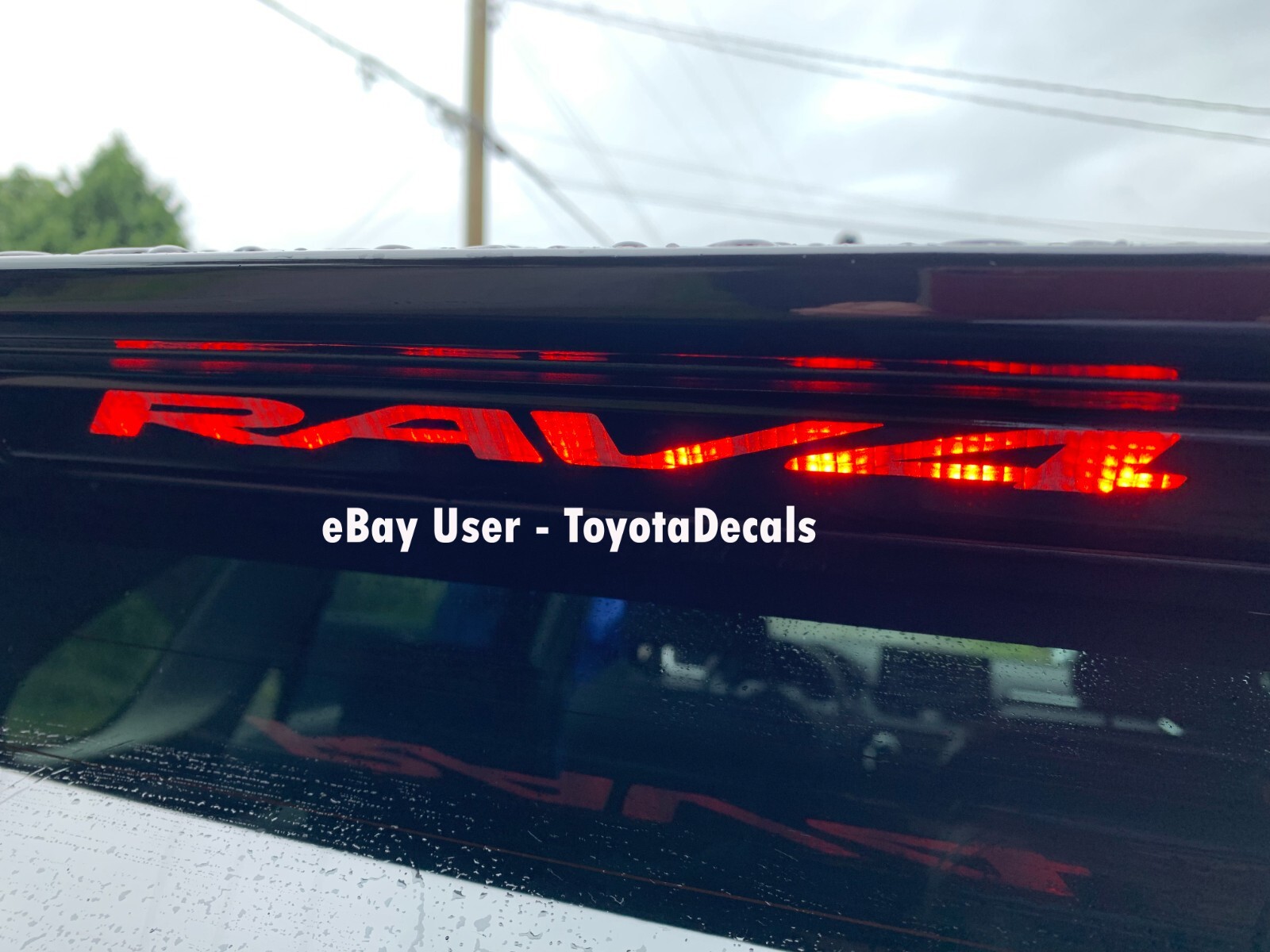 FITS Toyota RAV4 3rd Brake Light Decal - 2018 2019 2020 2021 2022 2023 ...