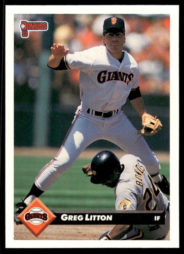 1993 Donruss 340 Greg Litton San Francisco Giants Baseball Card | eBay
