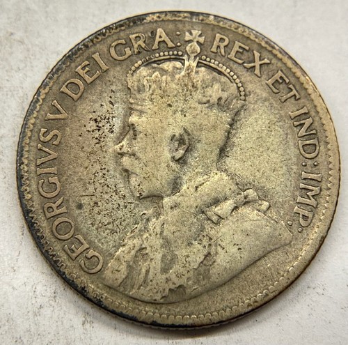 Canada 1927 Twenty Five Cents Quarter Silver Coin Key Date! - Very Good ...