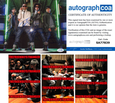 MINDLESS BEHAVIOR - ALL 4 signed 8X10 PHOTO a PROOF - BOY BAND Prodigy ...