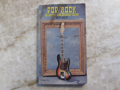 Pop / Rock, Question and Answer Book, David Dachs, 1971 Scholastic Good ...
