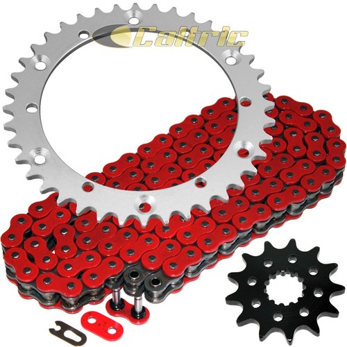 Red O-Ring Drive Chain & Sprockets Kit for Yamaha Raptor 660 YFM660R 01 ...