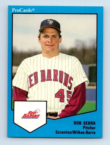 1989 ProCards Minor League Team Sets Bob Sebra Scranton/Wilkes-Barre ...