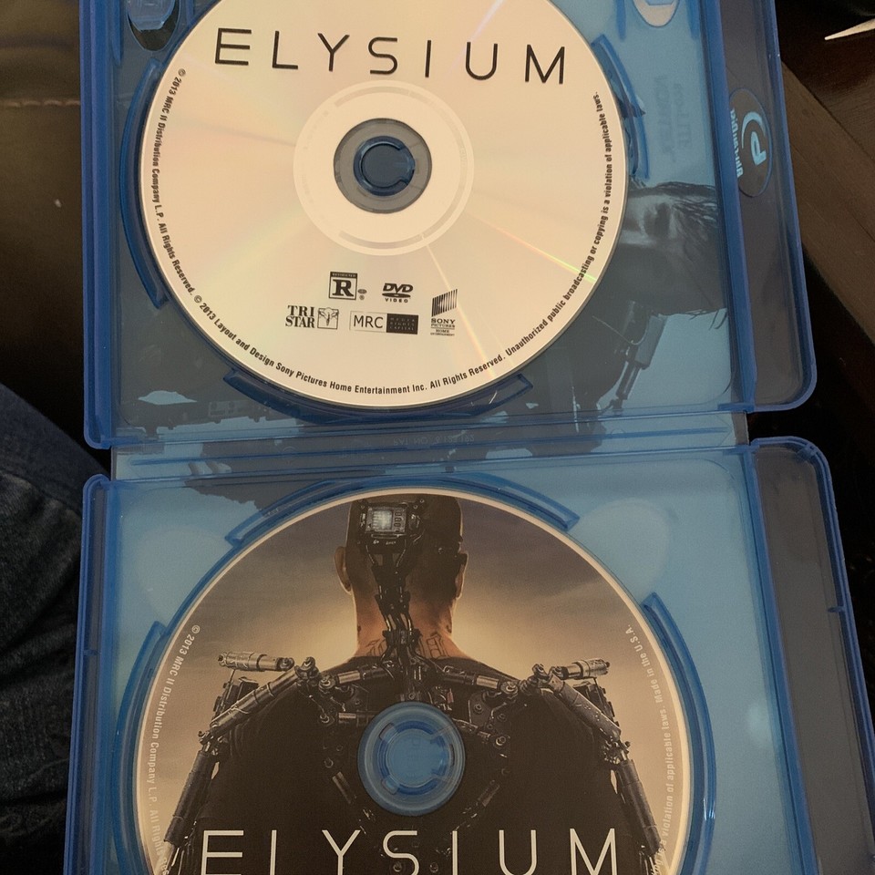Elysium [Blu-ray + DVD] WITH SLIPCOVER NO Digital HD Code Matt Damon 43396417199 | eBay