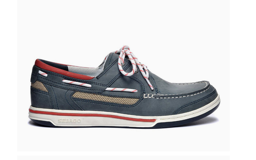Sebago Triton Three-Eye Boat Shoe Homme 7000GF0/908 Bleu Marine Neuf | eBay