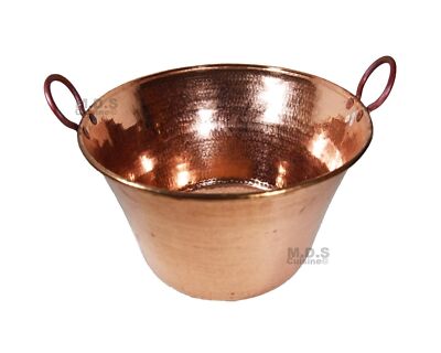 Cazo De Cobre Para Carnitas Large 18" Heavy Duty Gauge Copper Cazo Hand ...