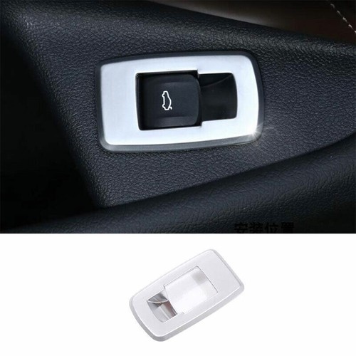 ABS Silver Tailgate Rear Door Button Cover Trim For BMW 5 Series G30 ...