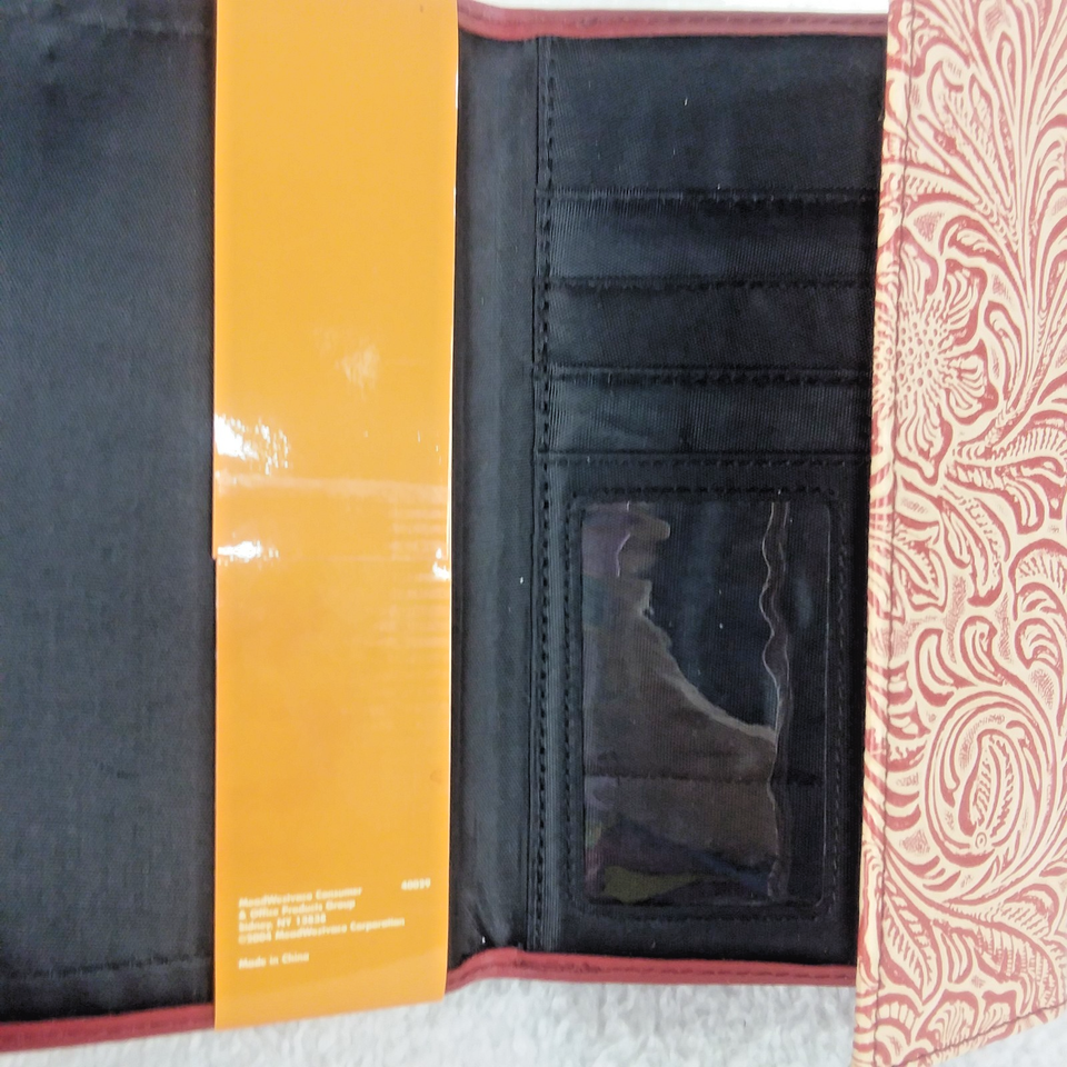 Day Runner Calendar Planner Zip Around Tooled Wallet NOS Vintage | eBay