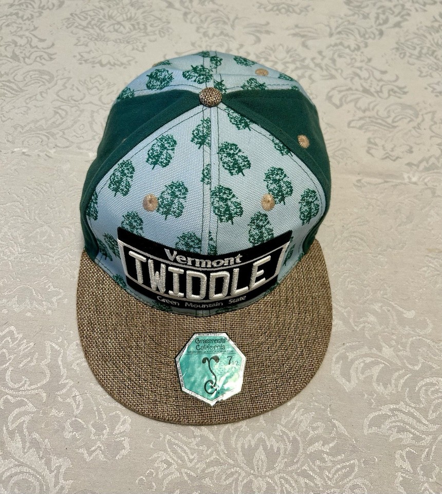 RARE Twiddle Grassroots VERMONT Hat Green Trees 420 Limited Edition ...