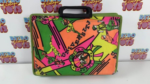 Vintage 80S Fluo Baseball Oxford Cambridge Semi-Rigid Suitcase With ...