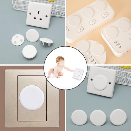 3-24 Socket Plug Covers Baby Safety Proof Children Protector UK 3 Pins ...