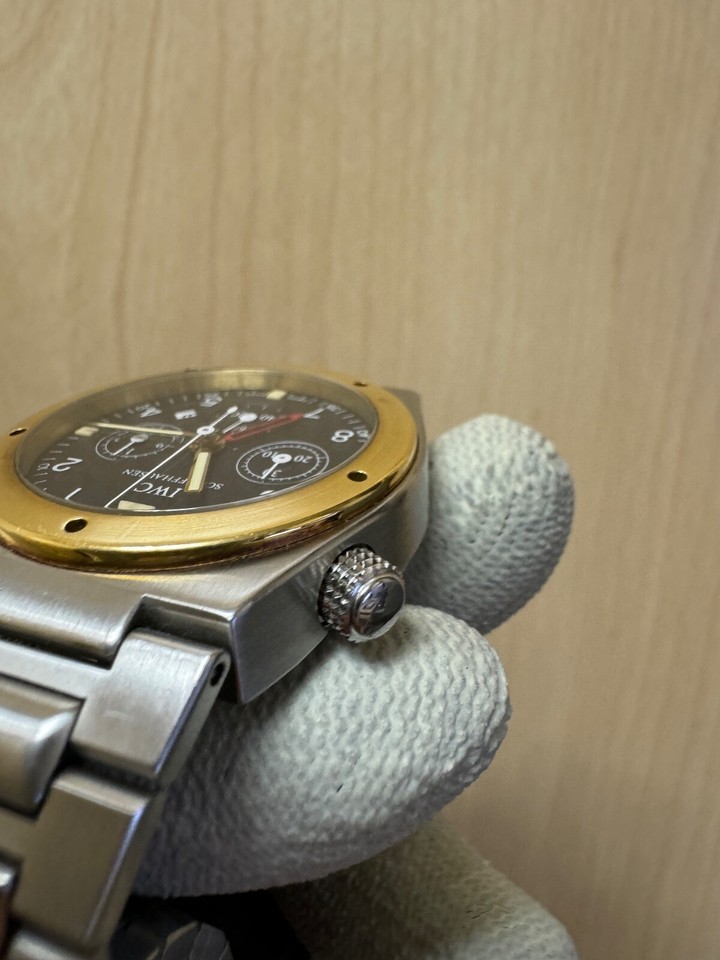 IWC Ingenieur Mecaquartz Chronograph watch with Alarm (3805 movement ...