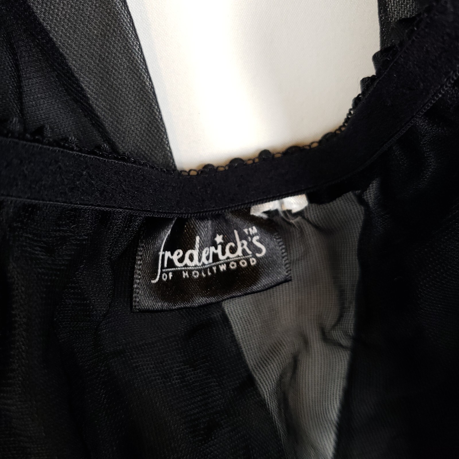 Fredericks of Hollywood Babydoll Sheer Mesh Lace Trim… - Gem