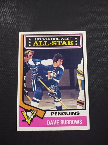 1974-75 Topps Hockey Dave Burrows #137 ALL-STAR Pittsburgh Penguins🏒🏒💥 ...