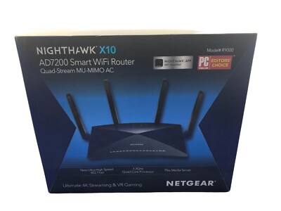 NETGEAR Nighthawk X10 7200 Mbps - 7 Port Wireless AD Router (R9000 ...