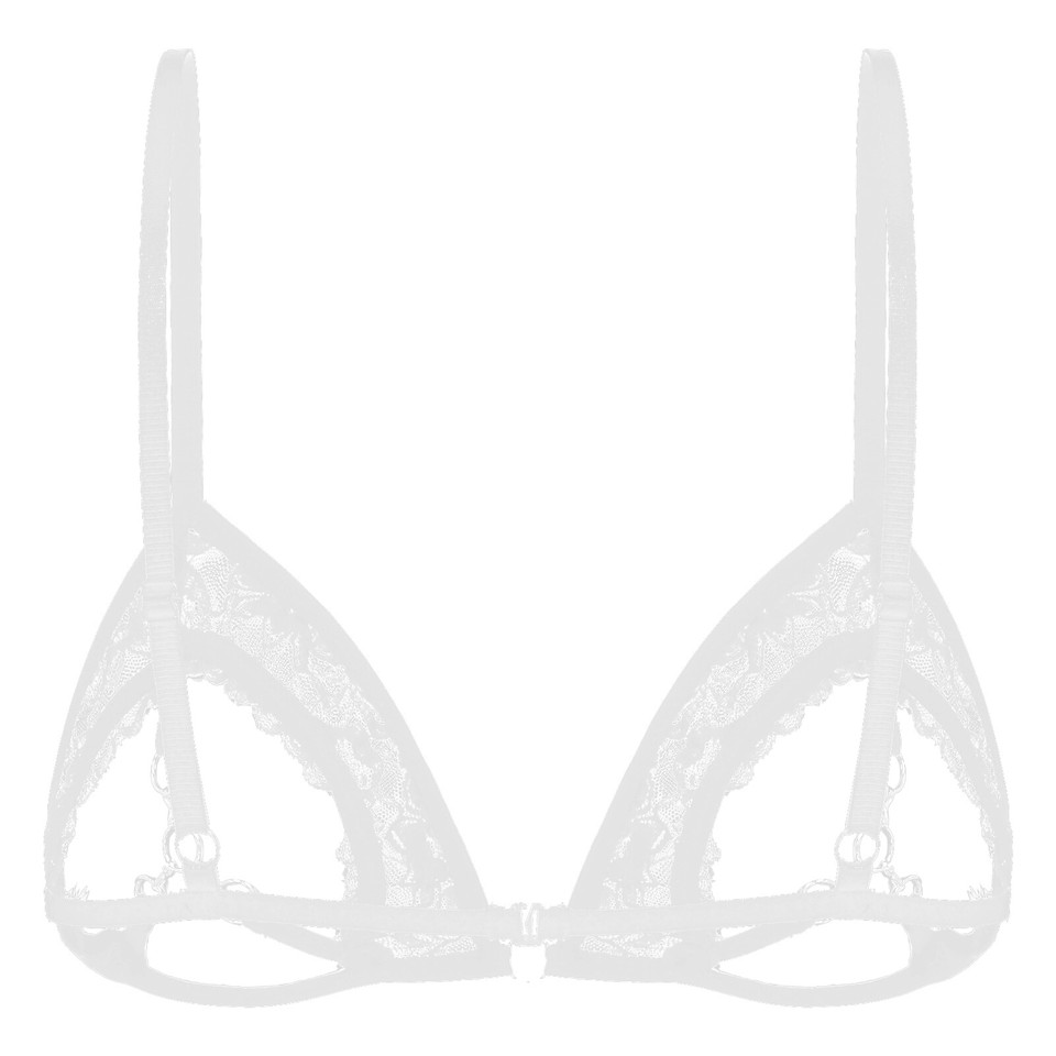 Women's See Through Bra Lingerie Transparent Push Up Underwire Bra Tops ...