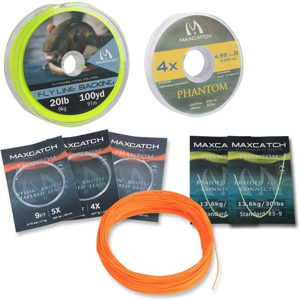 Maxcatch Floating Fly Fishing Line Weight Forward 100FT WF1/2/3/4/5/6/7 ...