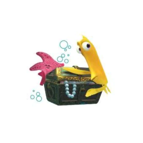 6 Inch Bubbles Yellow Tang Fish Peach Starfish Finding Nemo 2 Movie ...